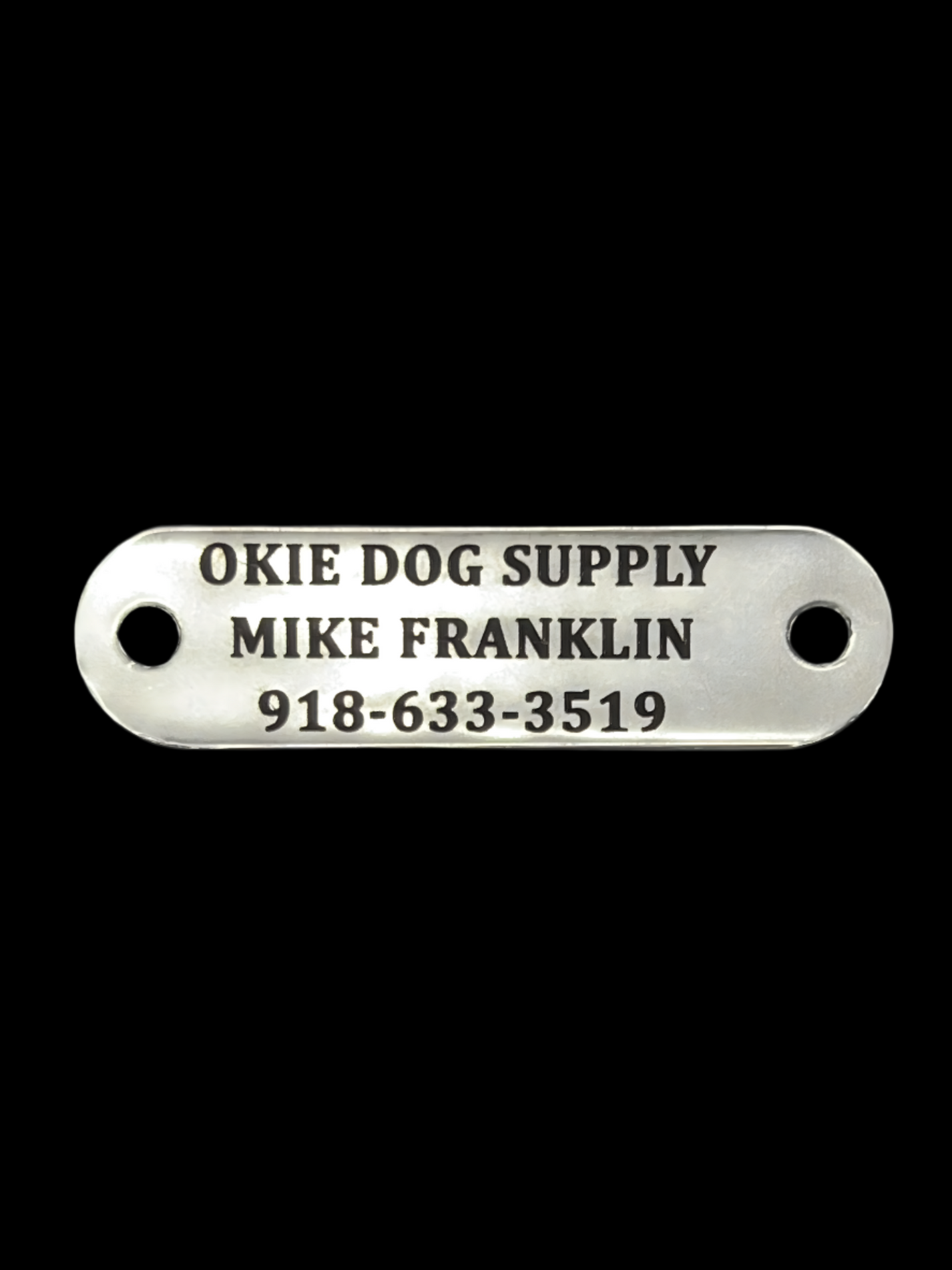 Stainless Steel Dog Collar Name Plates | Customizable Nameplates | Okie ...